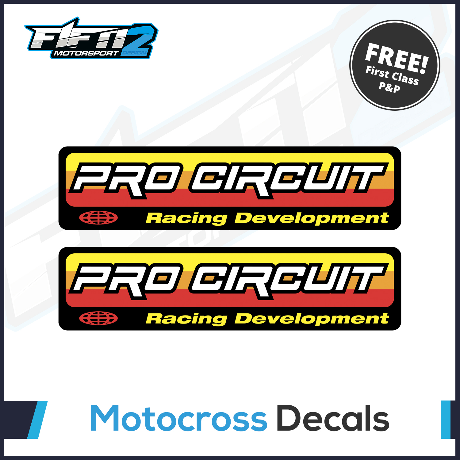 Pro Circuit Motocross Stickers Decals Graphics Honda KTM Kawasaki ...